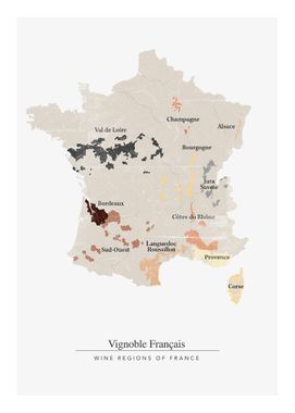 Köp Vignoble Francais Poster Online | DearSam.se